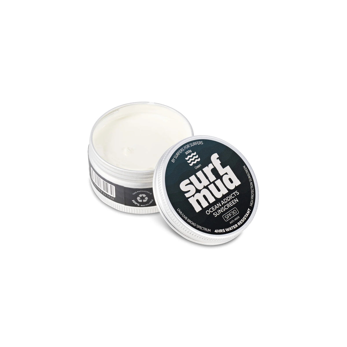 Surf Mud Ocean Addict Sunscreen SPF30 100g – KS Boardriders Surf Shop