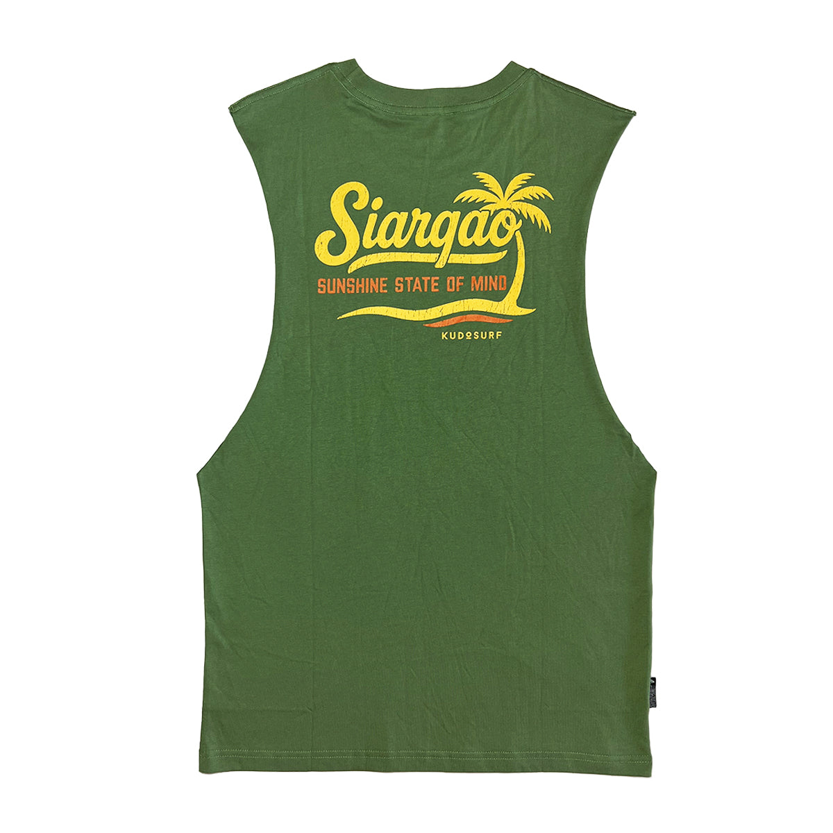 KS Men's Siargao State Muscle Shirt - Olive – KS Boardriders Surf Shop