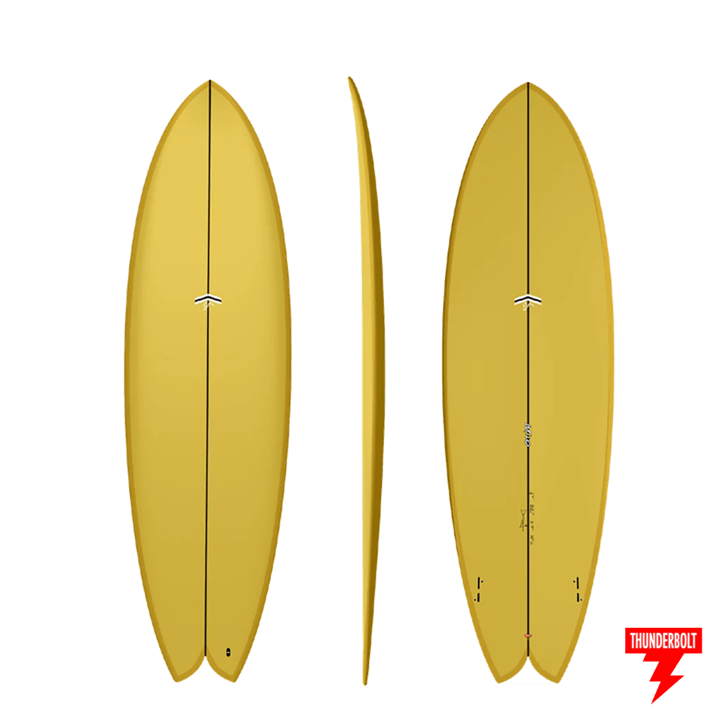 Thunderbolt CJ Milo Surfboard - Mustard – KS Boardriders Surf Shop