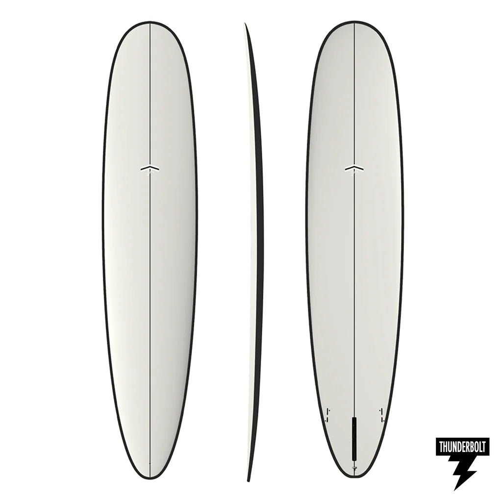 Thunderbolt CJ Parallax Plus Surfboard - White/Carbon Rail – KS ...